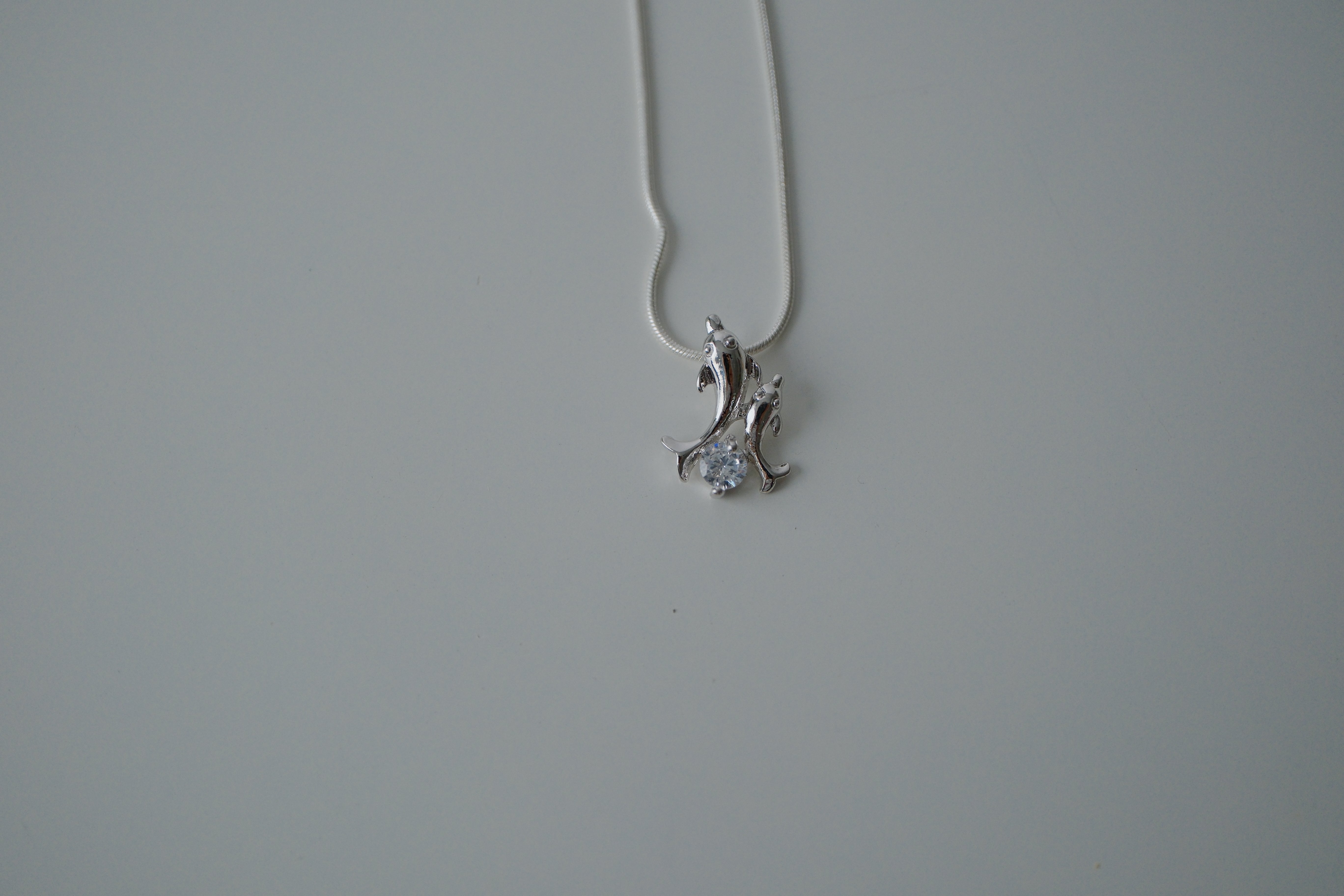 Double Dolphin Sterling Silver Necklace – Serevive